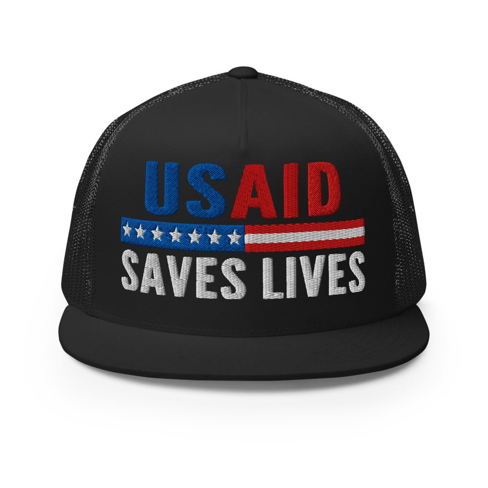 USAID Saves Lives NGOs Embroidered Trucker Cap, USAID US Agency for ...