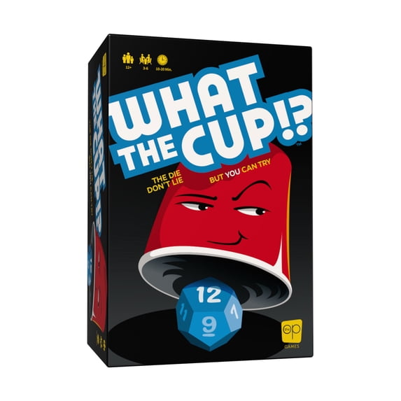 USAopoly What The Cup Dice Game, Bluffing Fun, Travel-Friendly, 3-6 ...