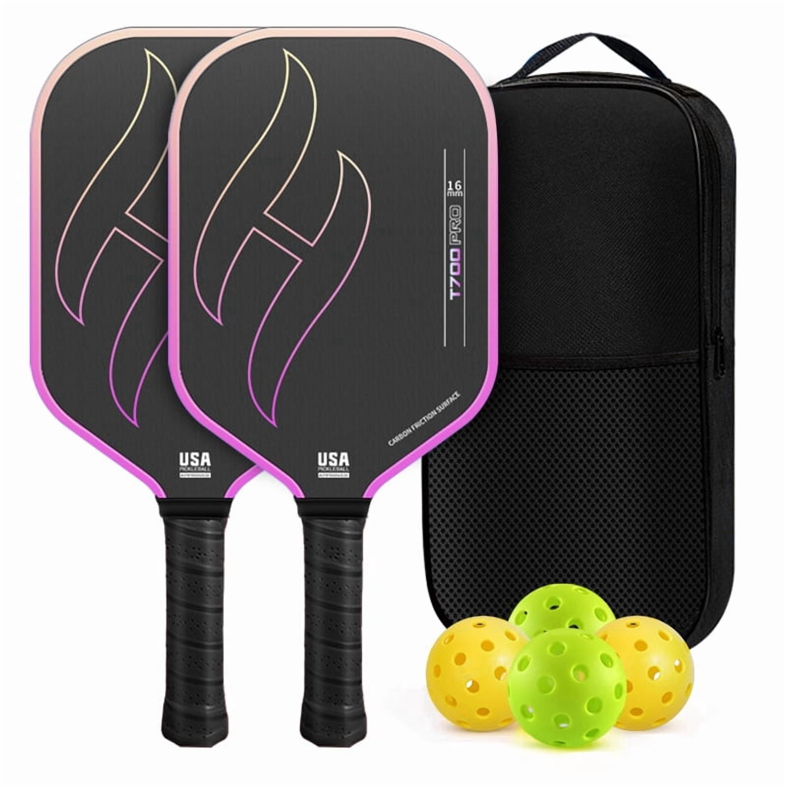 USAPA Approved Pickleball Paddles Racket with T700 Carbon Fiber, 16mm ...