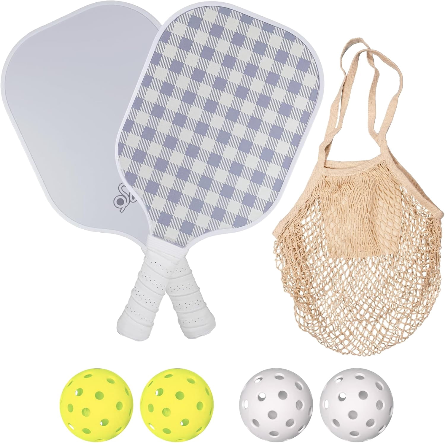 USAPA Approved | Pickleball Paddles Set of 2 | Fiberglass Surface ...