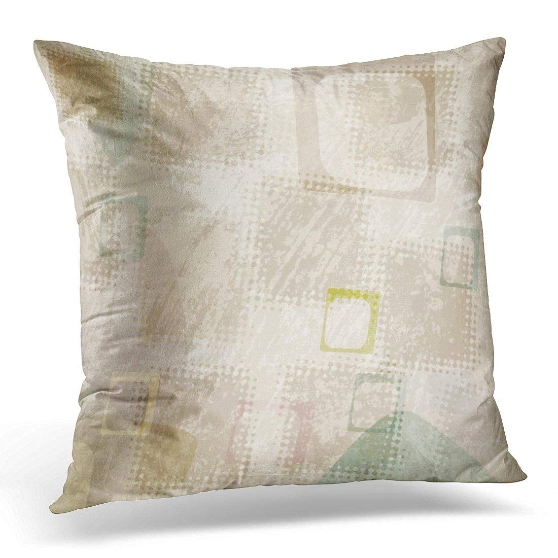 USART 70S Retro Style Abstract Tonal 80S Aged Artistic Pillows case ...