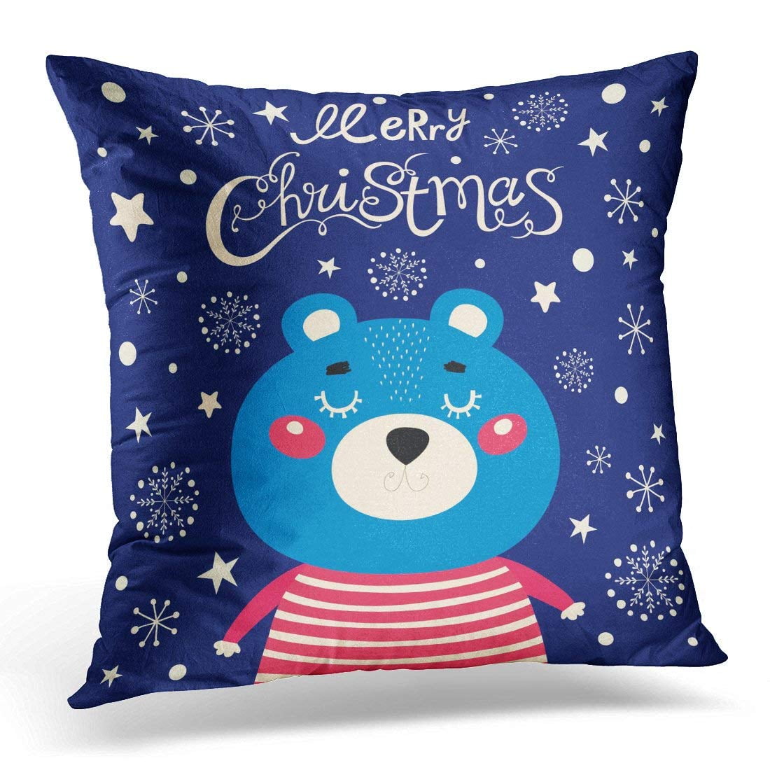 USART Animal Funny Bear Bright Cartoon Character Cute Fun Pillows case ...
