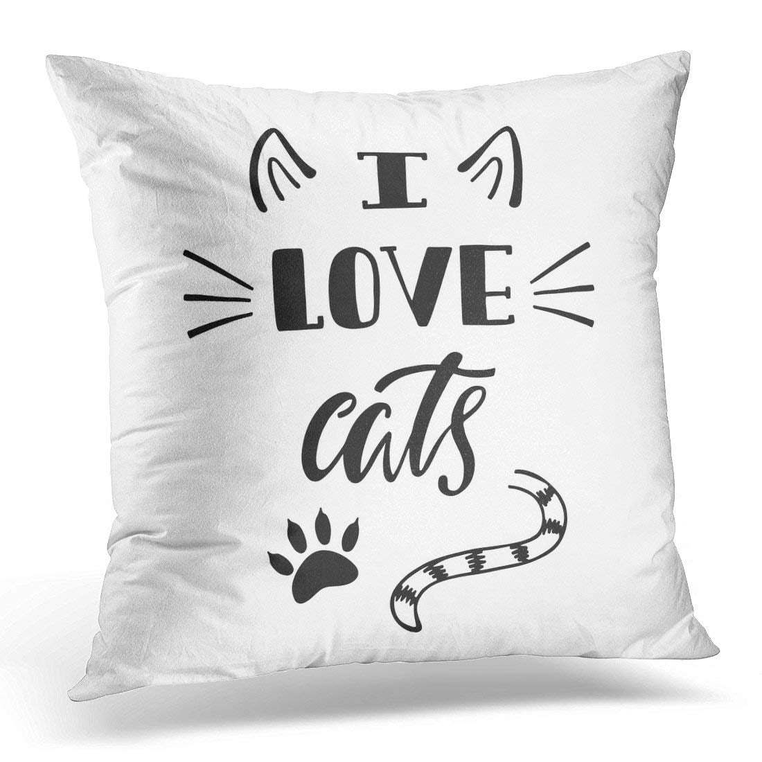 USART Animal I Love Cats Handwritten Inspirational Quote About ...