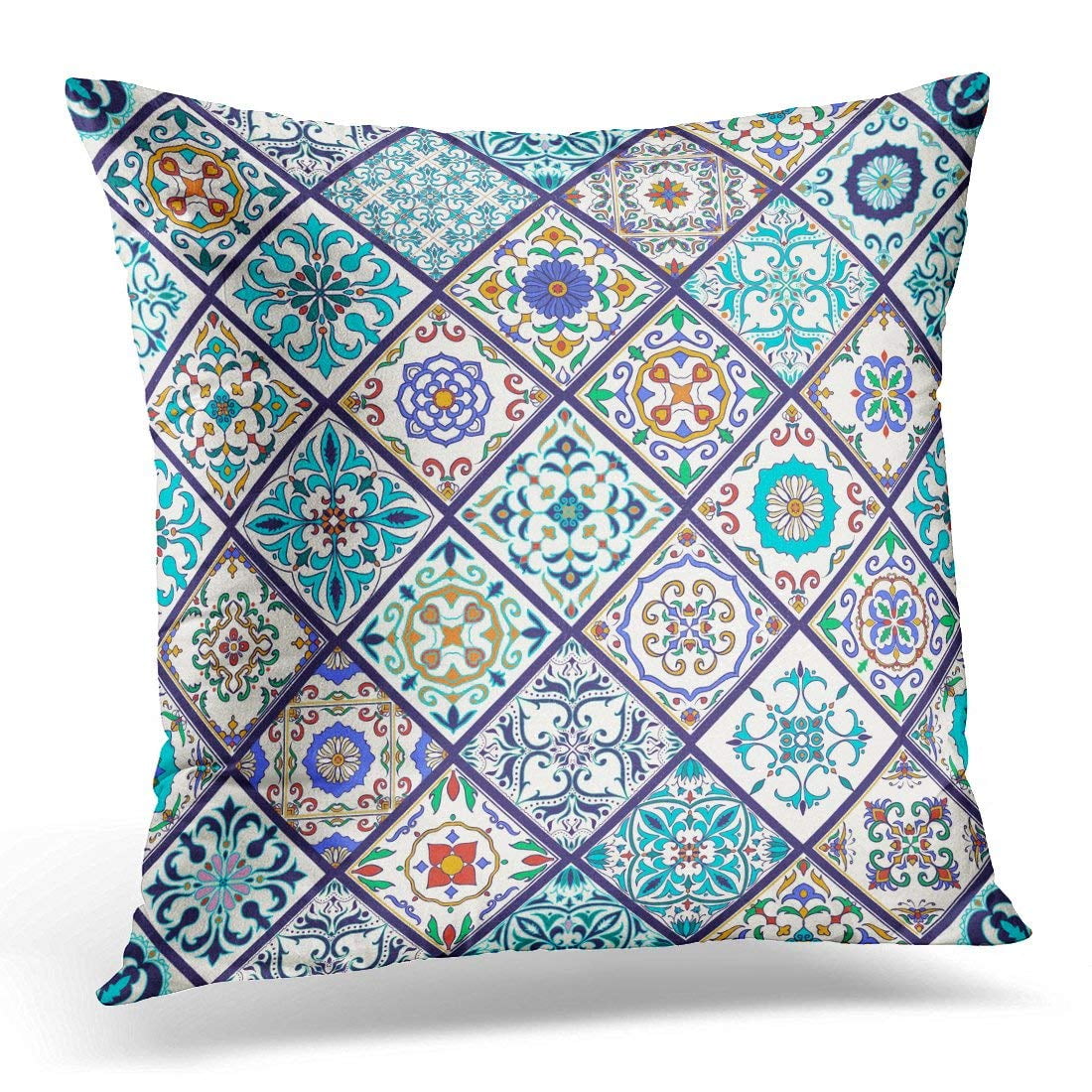 USART Beautiful Mega Patchwork and with Portuguese Tiles Azulejo Talavera Moroccan Ornaments in ...