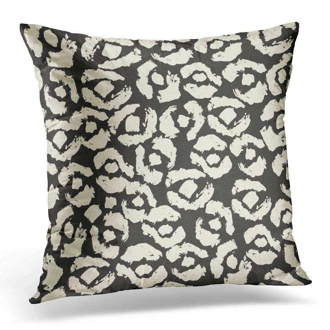 USART Black Abstract Retro Pattern Aztec White African Pillows case ...
