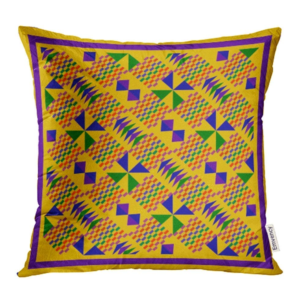 USART Blue Accra Ghana Kente Green African Abstract Cotton Cultural ...