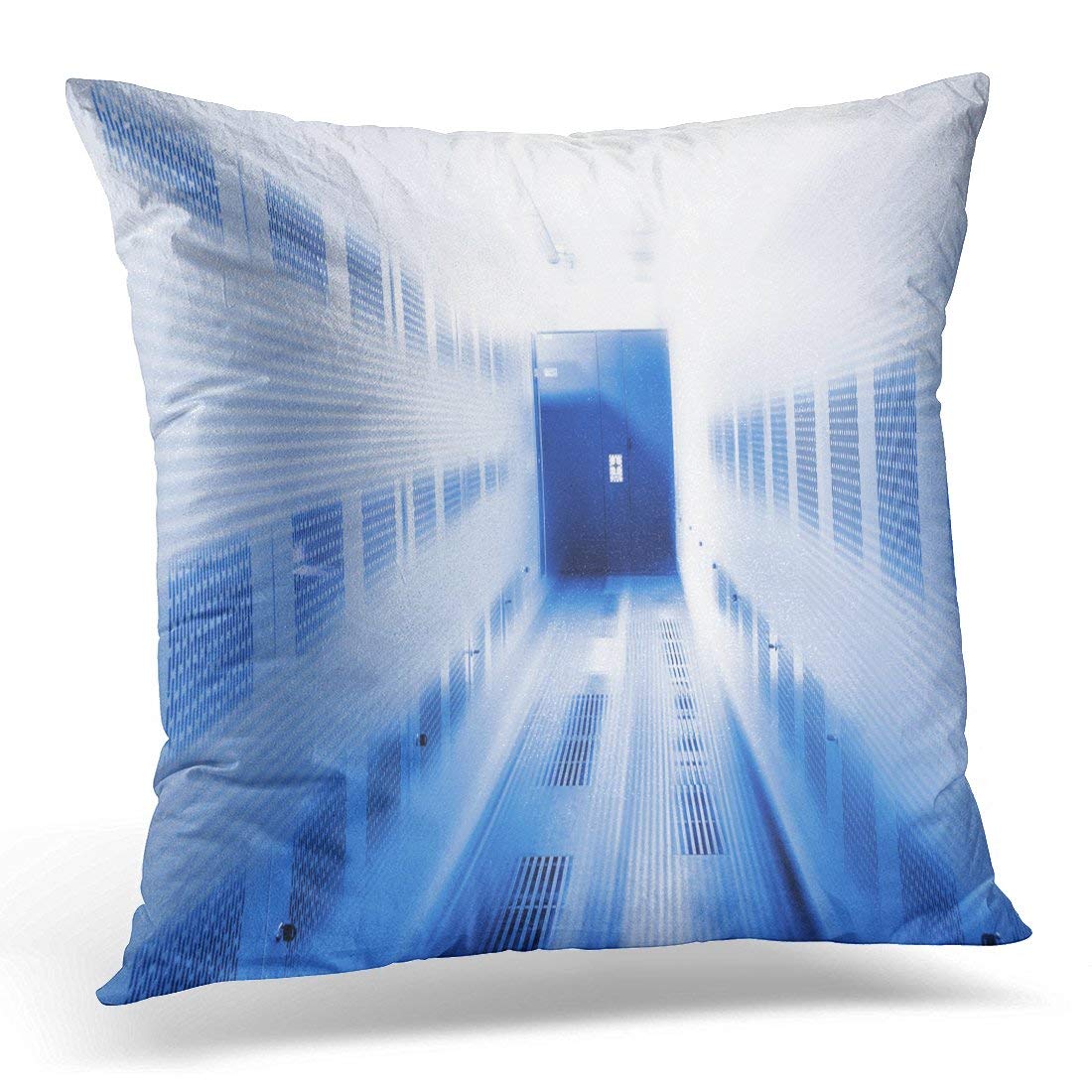 USART Blue Array Room with Rows of Server Hardware in The Data Center ...