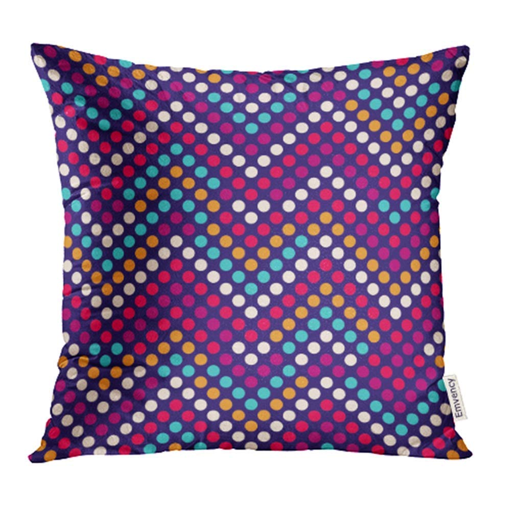 USART Blue Chevron Polka Dot Pattern Colorful Vintage Retro Abstract ...