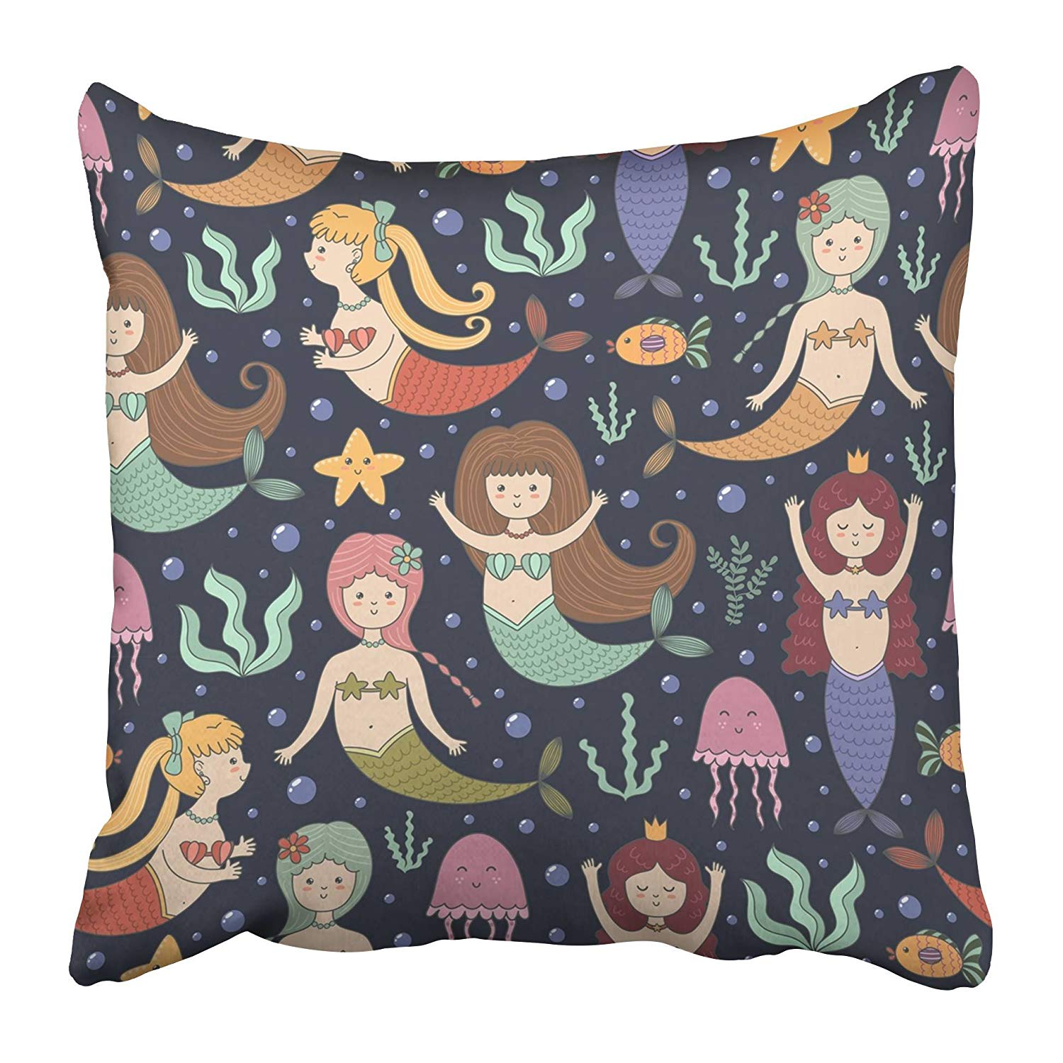 USART Blue Girl Little Mermaids Cute in Childish Style Great and And ...
