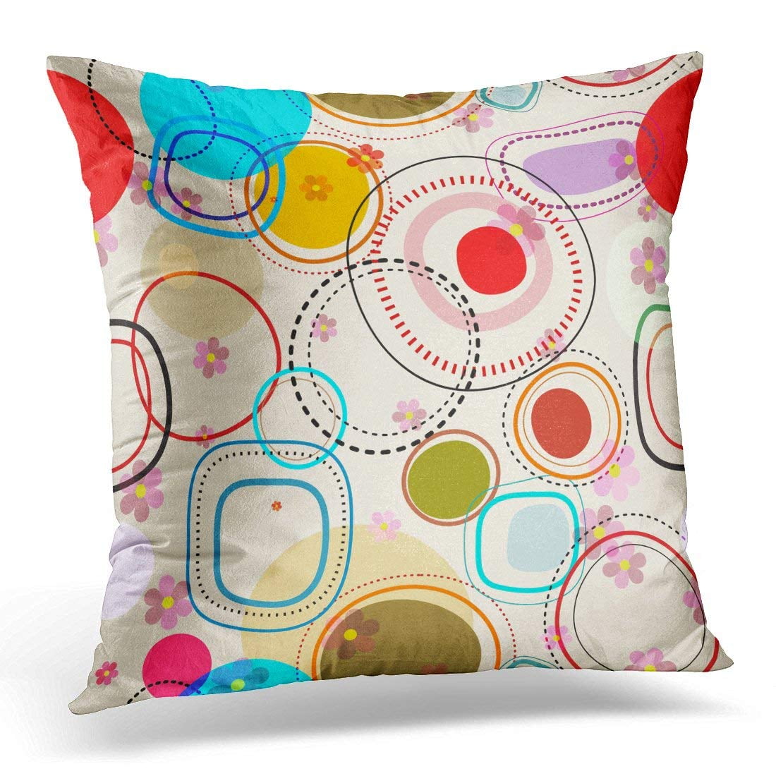 USART Brown Shape Retro Orange Girly Throw Pillow Case Pillow Cover ...