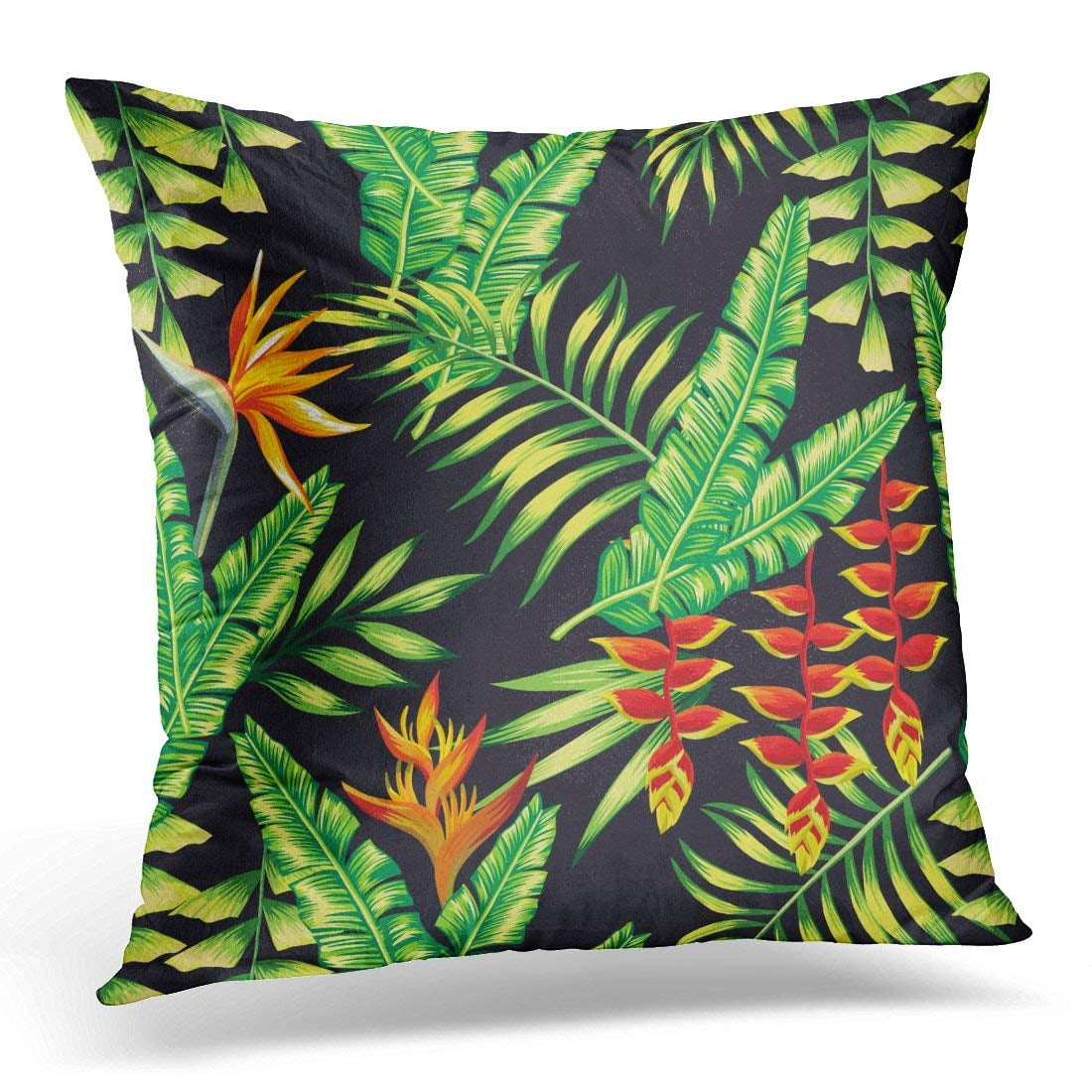 USART Exotic Tropic Plants and Palm Trees Banana Leaf with Lobster ...