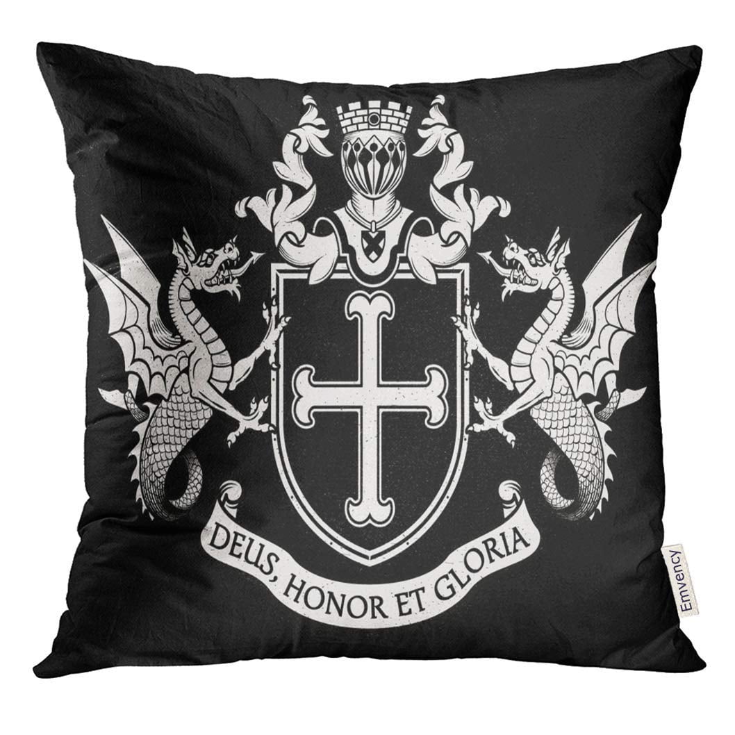 USART Family Heraldic in Vintage Style with Shield Crown Wyvern and ...