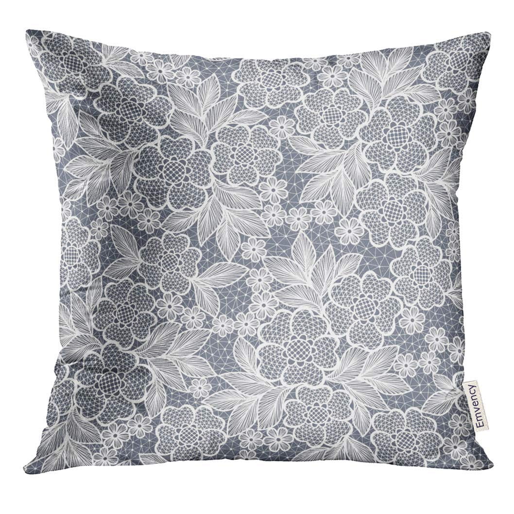 USART Flower Lace Floral Crochet Vintage Antique Birthday Pillow Case ...