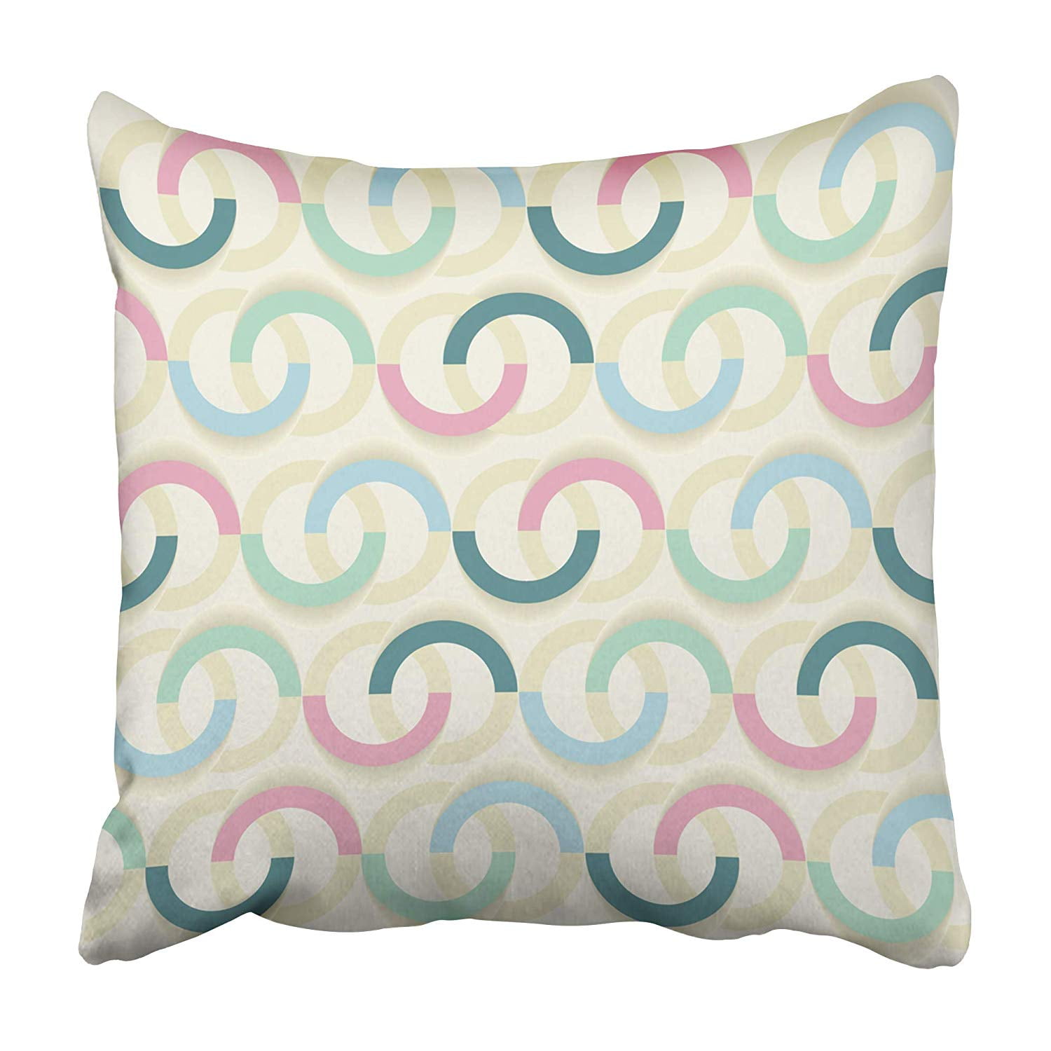 USART Green Polka Pattern with Drawn Circles Pink Animal Baby Building ...