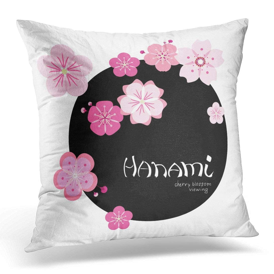 USART Hanami Lettering Inside Black Circle Many Different Cherry ...