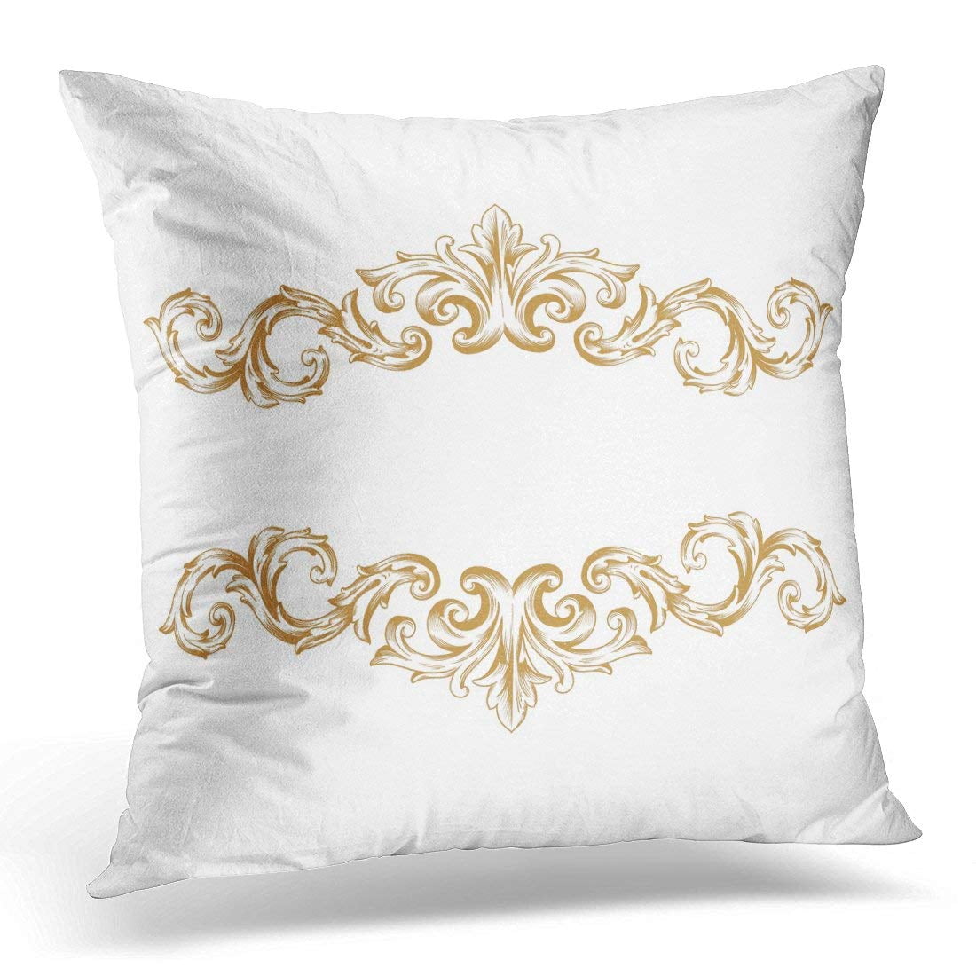 USART Premium Gold Vintage Baroque Scroll Engraving Border Floral Retro ...