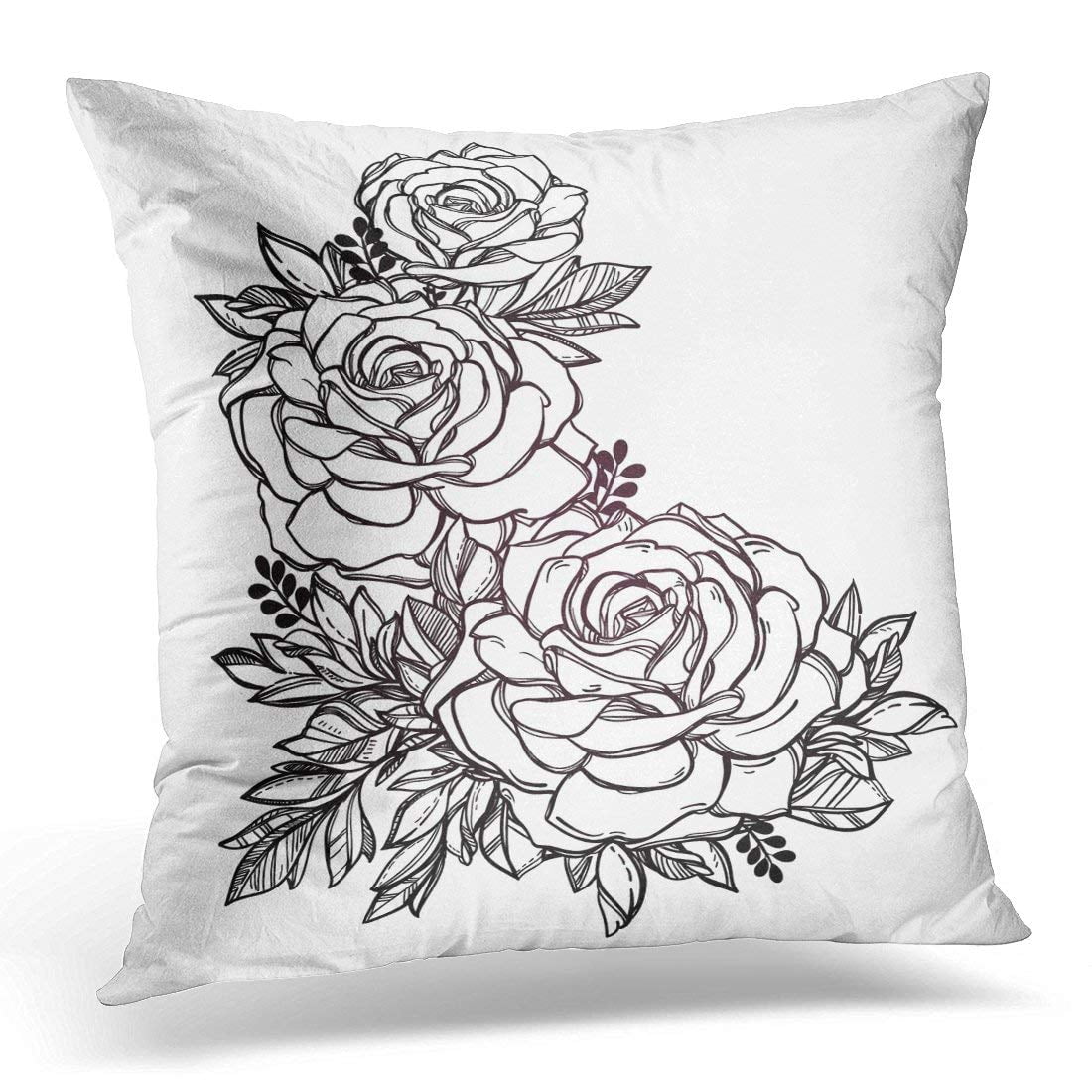 USART Vintage Floral Highly Detailed Rose Flower Stem with Roses and ...