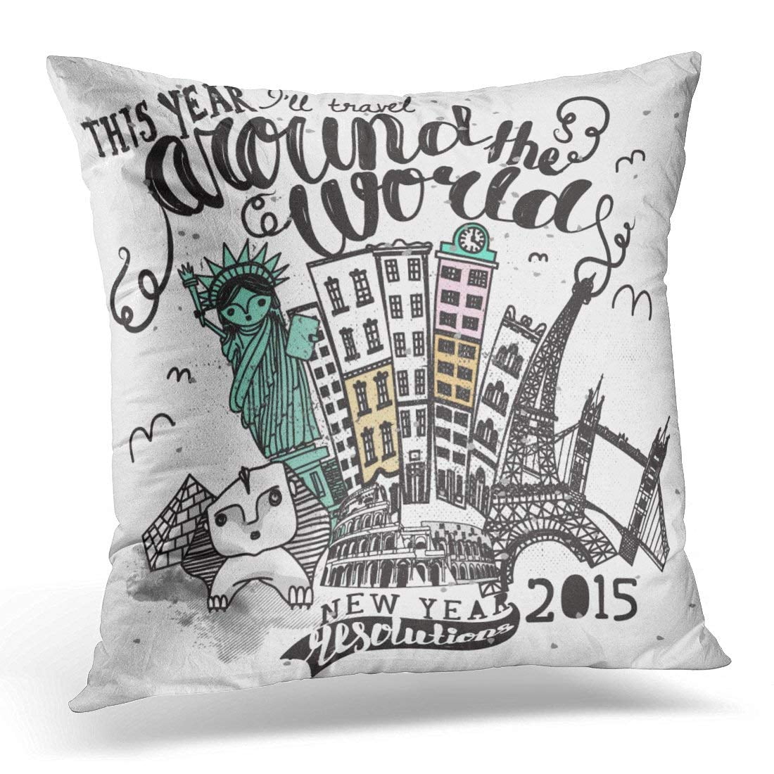 USART Vintage Travel Around the World Advertisement with Hand Lettering ...