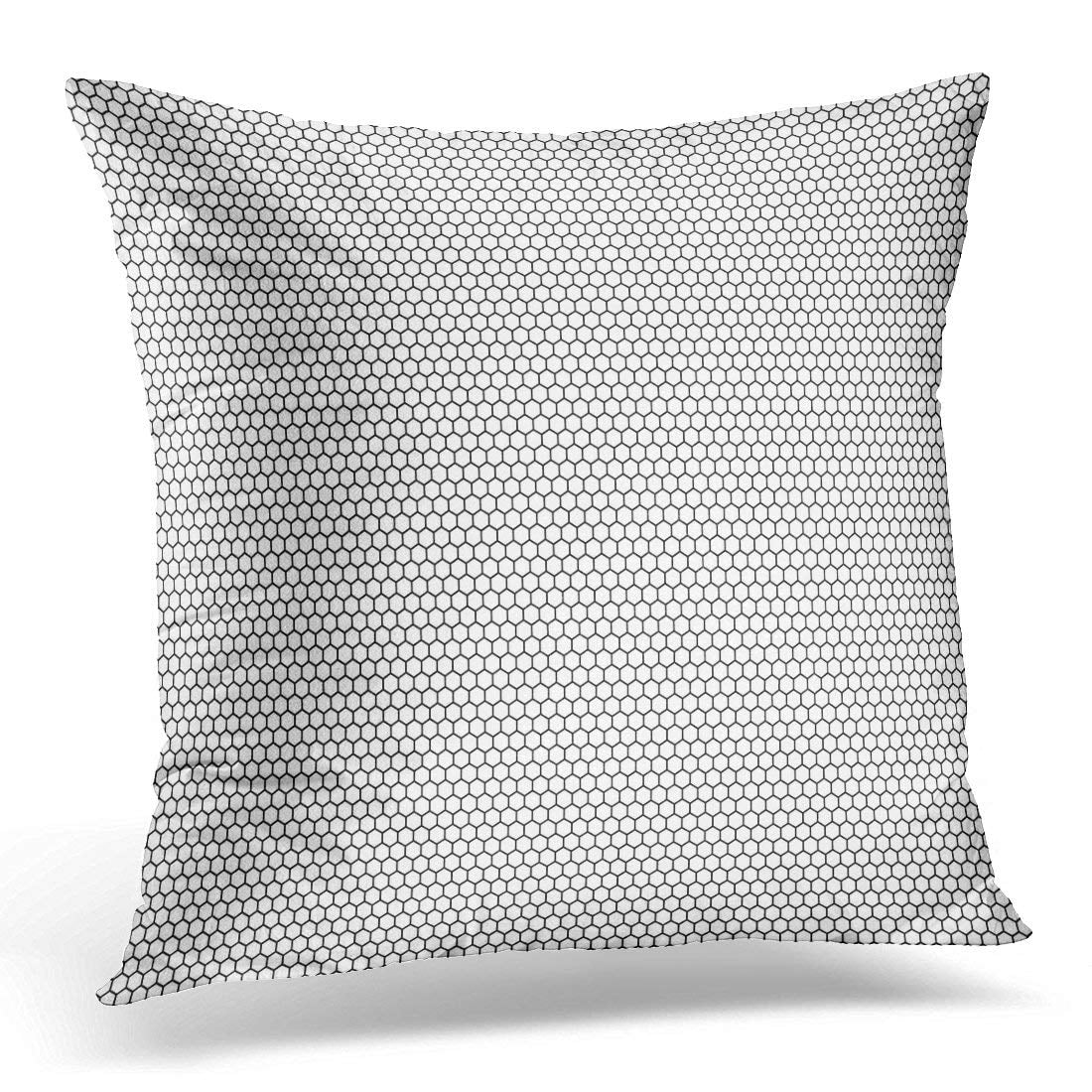 USART White Honeycomb Mesh Black Lace Pillows case 20x20 Inches Home ...