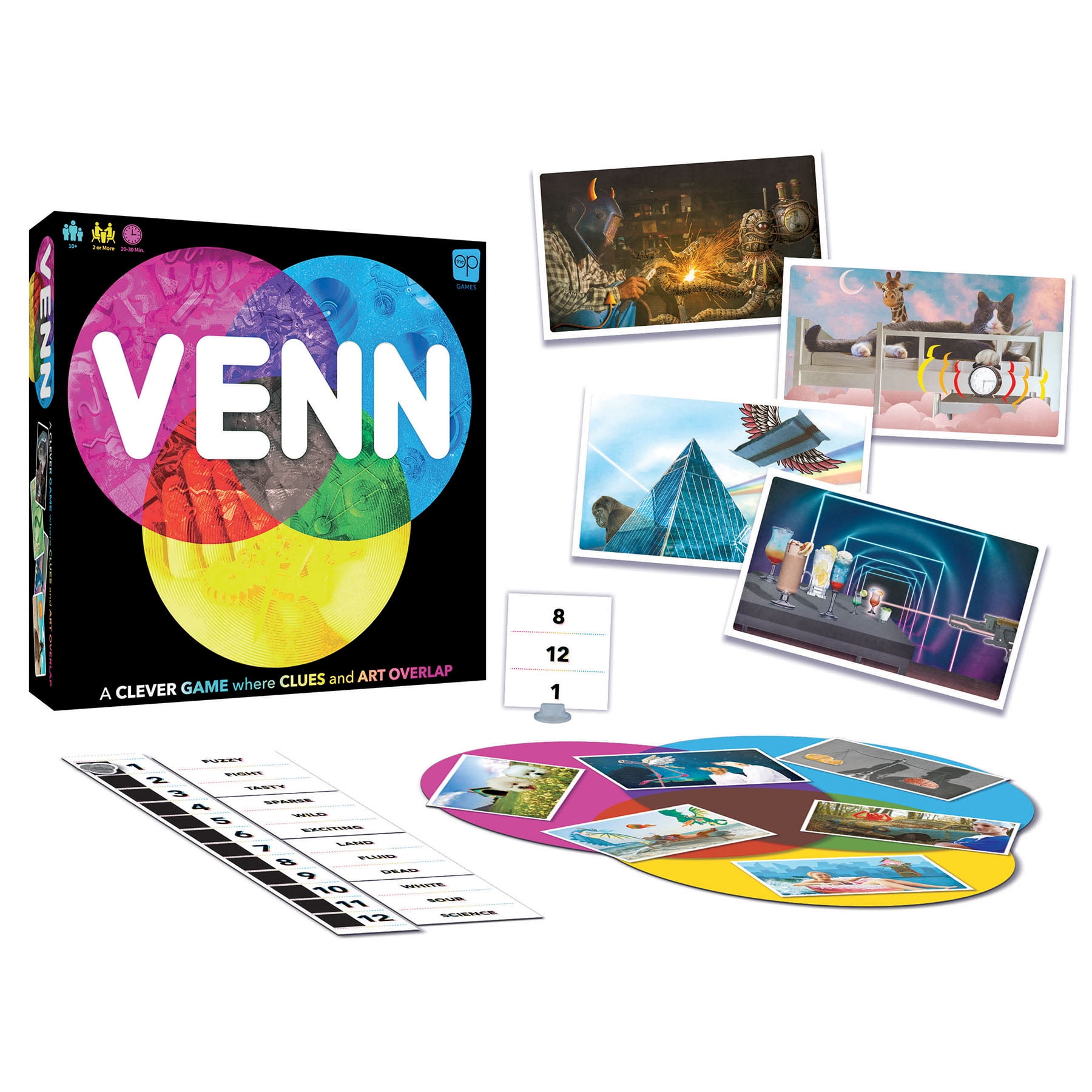 USAopoly VENN Board Game for Teens and Adults, Cooperative ...