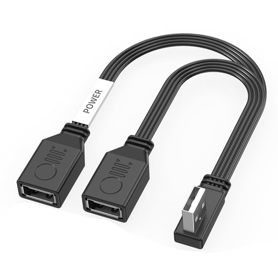 USB 1 Male to 2 Female Splitter Cable Extension 65W Fast Transfer for ...