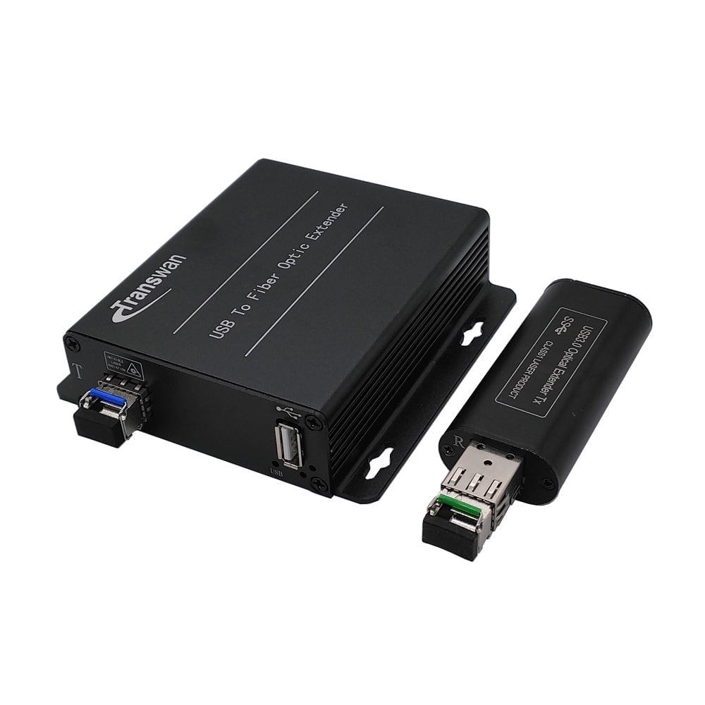USB 2.0/1.1 over Fiber Extender to Max 5 Km SMF Fiber or 500 Meters MMF ...