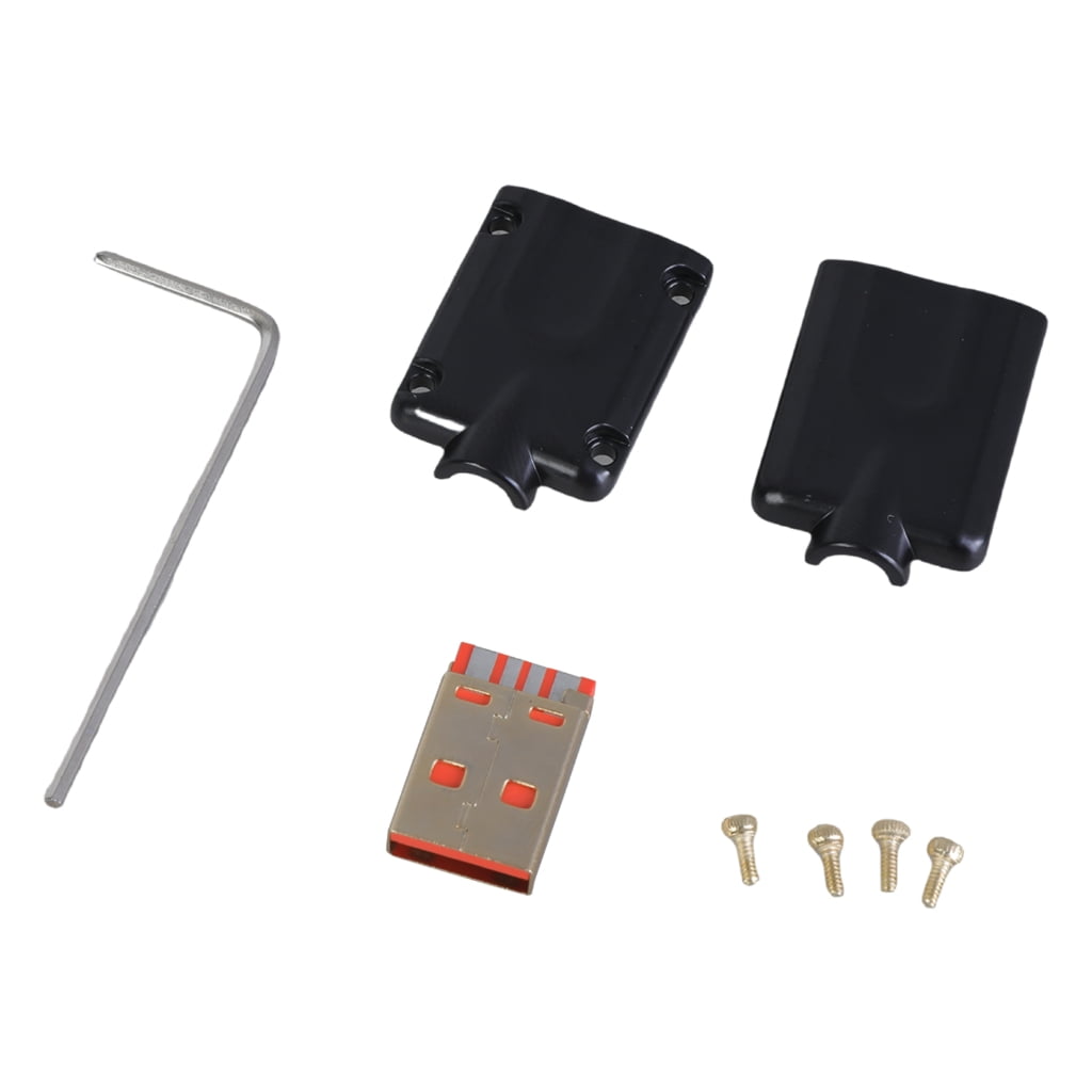 USB 2.0 4 Pin Male Port Connector Adapter Plug Socket Connector Solder ...