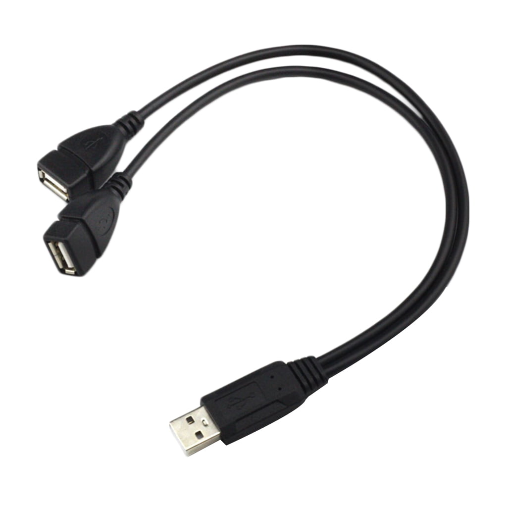 Linyer USB 2.0 Male to Dual Female Y Splitter Cable, Charging and Data ...