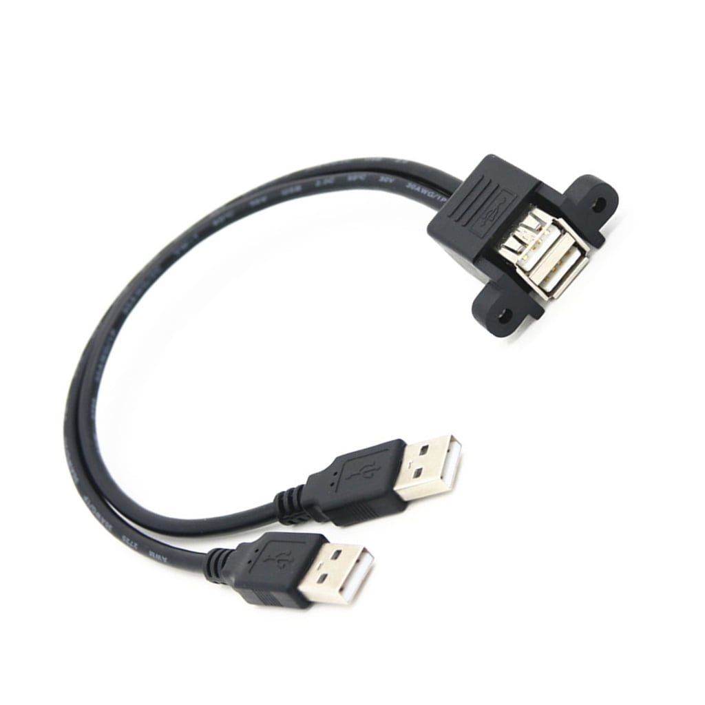 USB 2.0 A Male To Female Extension Cord With Ear Like Screws For Secure ...