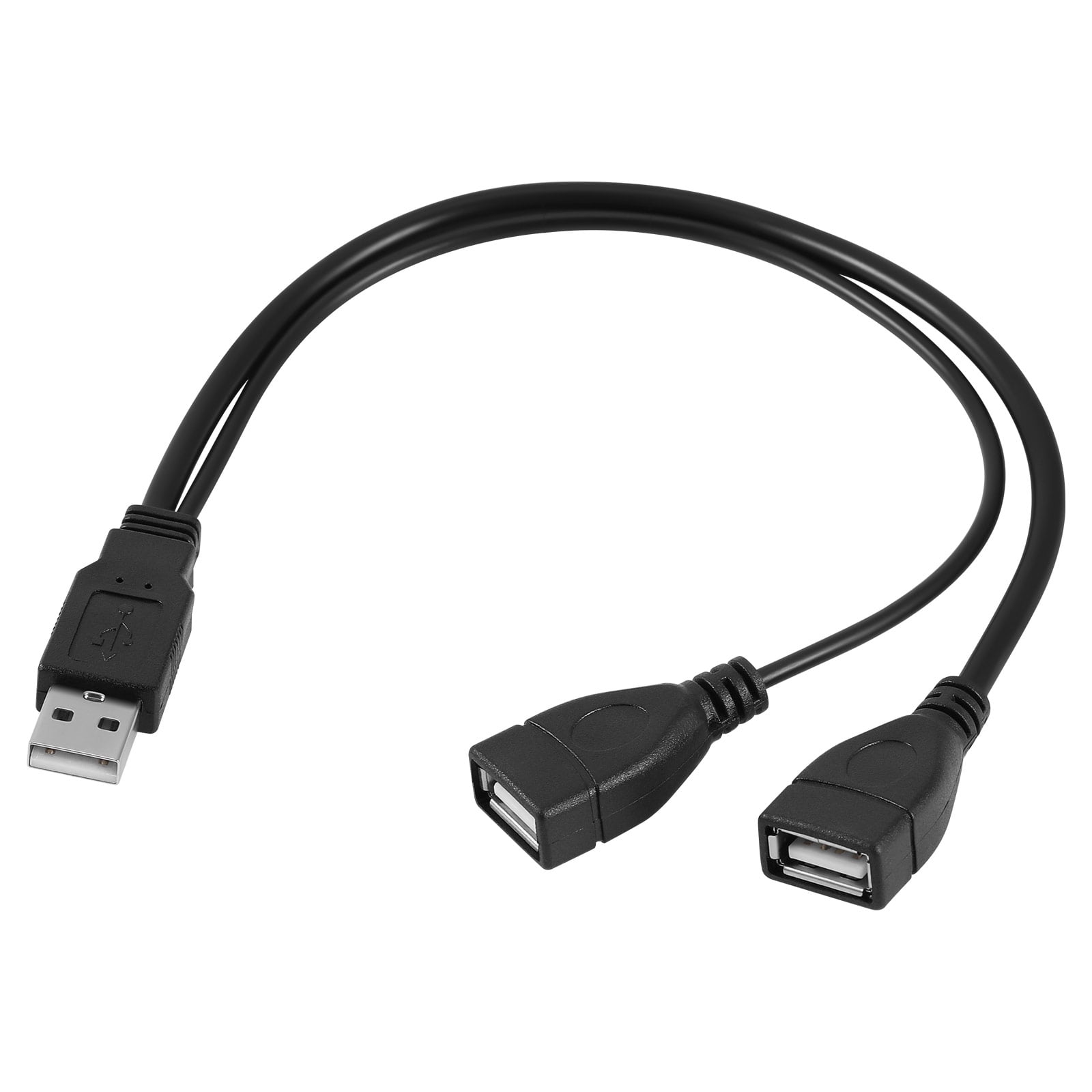 Linyer USB 2.0 Male to Dual Female Splitter Cable, Data Hub, Charging ...