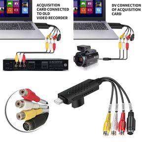 DIGITNOW USB Video Capture Converter - Analog to Digital VCR Transfer ...