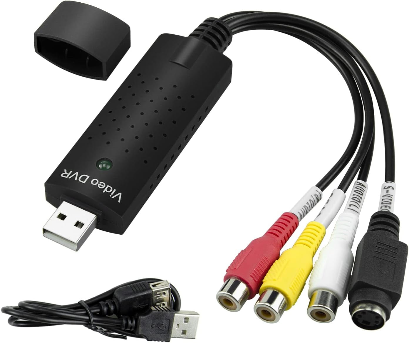 USB 2.0 Audio/Video Converter, Video Capture Card VHS Box VHS VCR TV to ...
