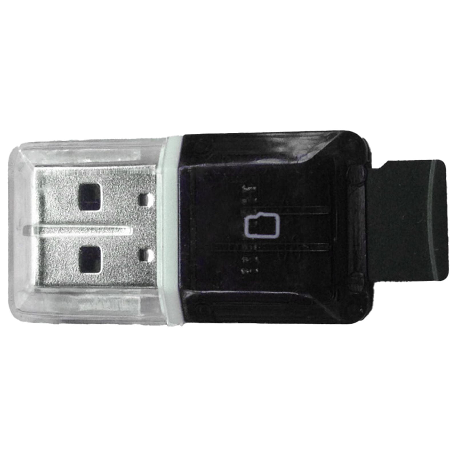 USB 2.0 Card Reader Transparent Type-c Interface Plastic Portable TF ...
