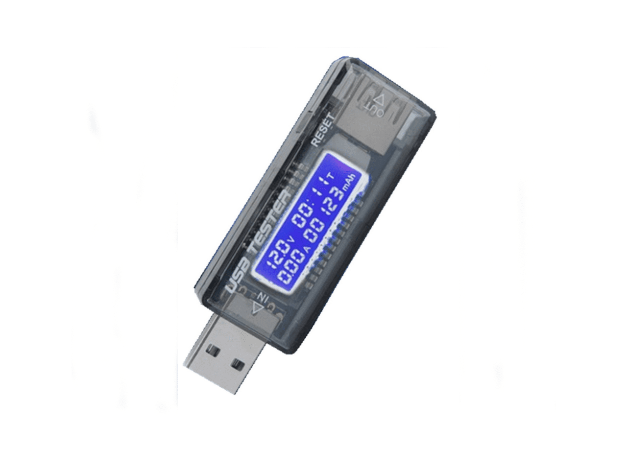 USB 2.0 Digital Multimeter for QC2.0, Ammeter Voltmeter Capacitance ...