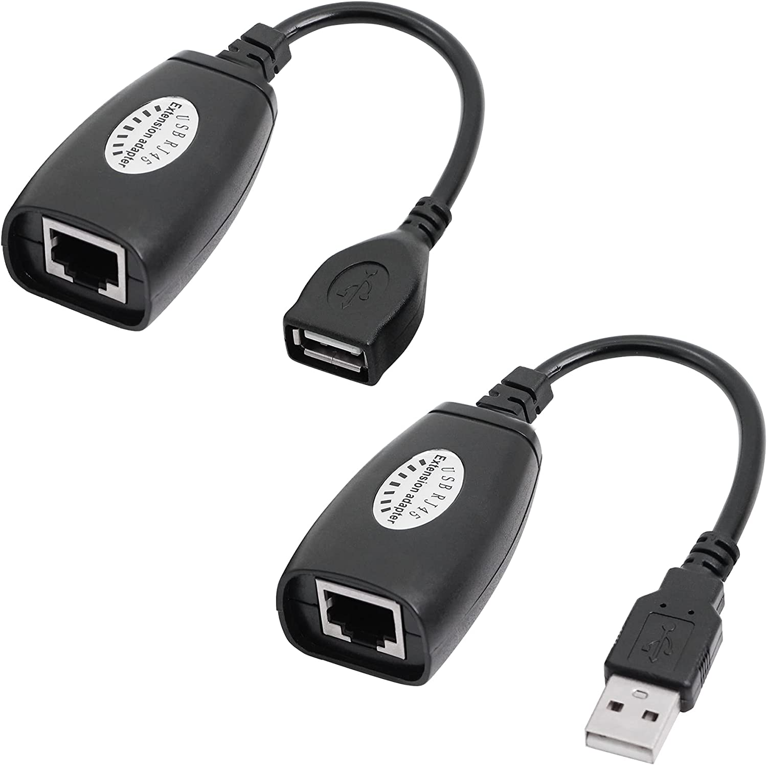 USB 2.0 Ethernet Extender Adapter USB to RJ45 Ethernet Male for Cat6/5 ...
