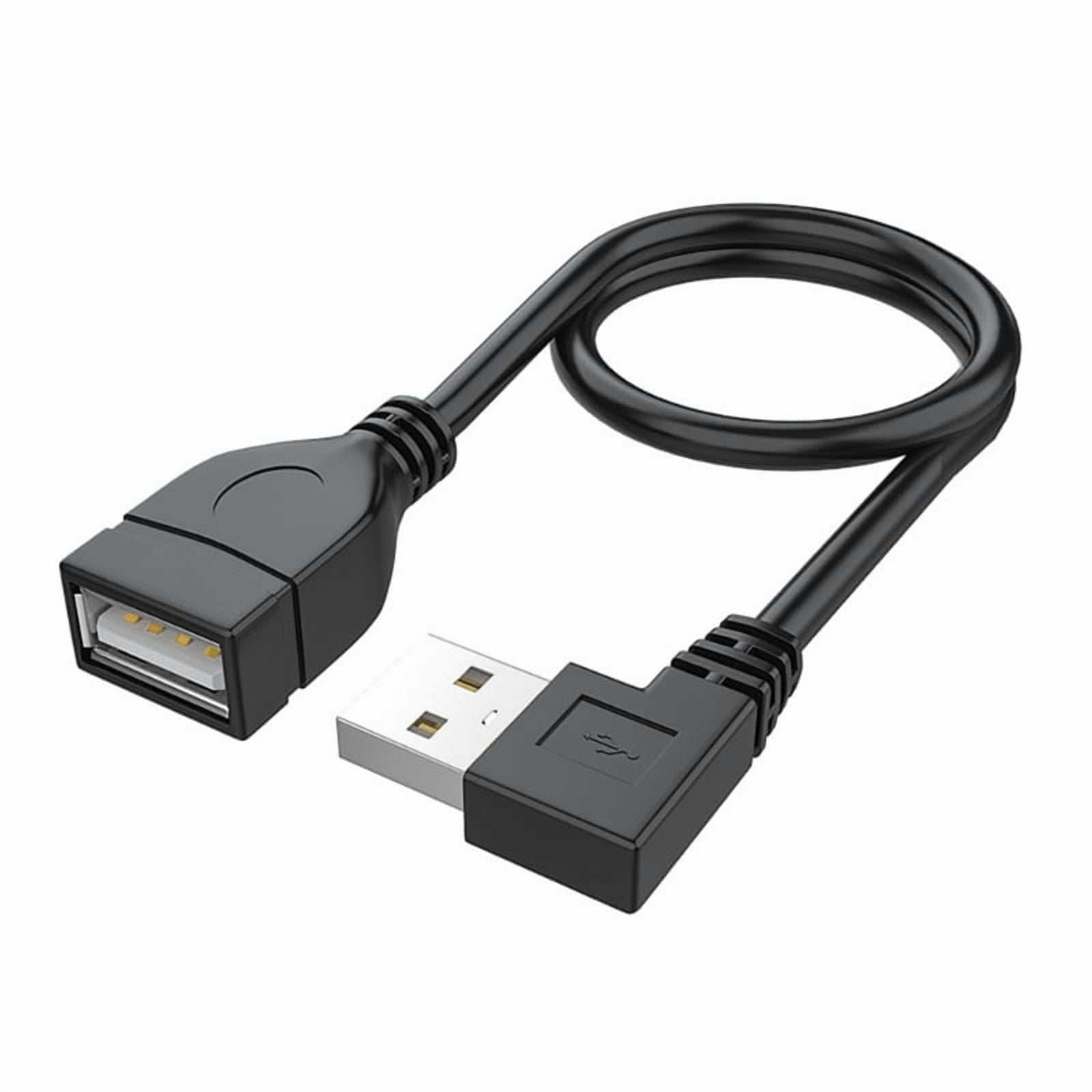 USB 2.0 Extension Cable 480Mbps 90 Degree Right/Left/Up/Down Angles ...
