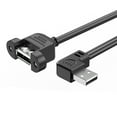 USB 2.0 Extension Cable 90 Degree /Straight Head Male to Female Cord ...