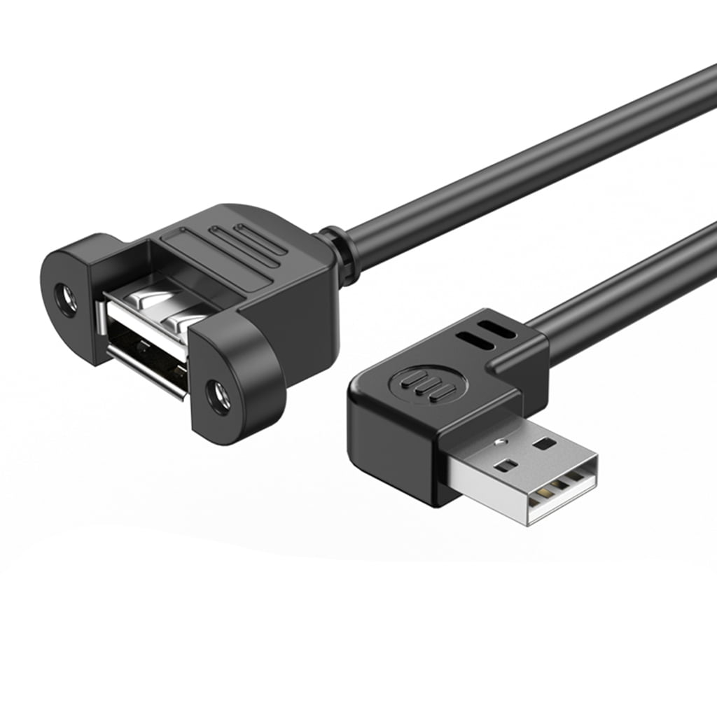 USB 2.0 Extension Cable 90 Degree /Straight Head Male to Female Cord ...