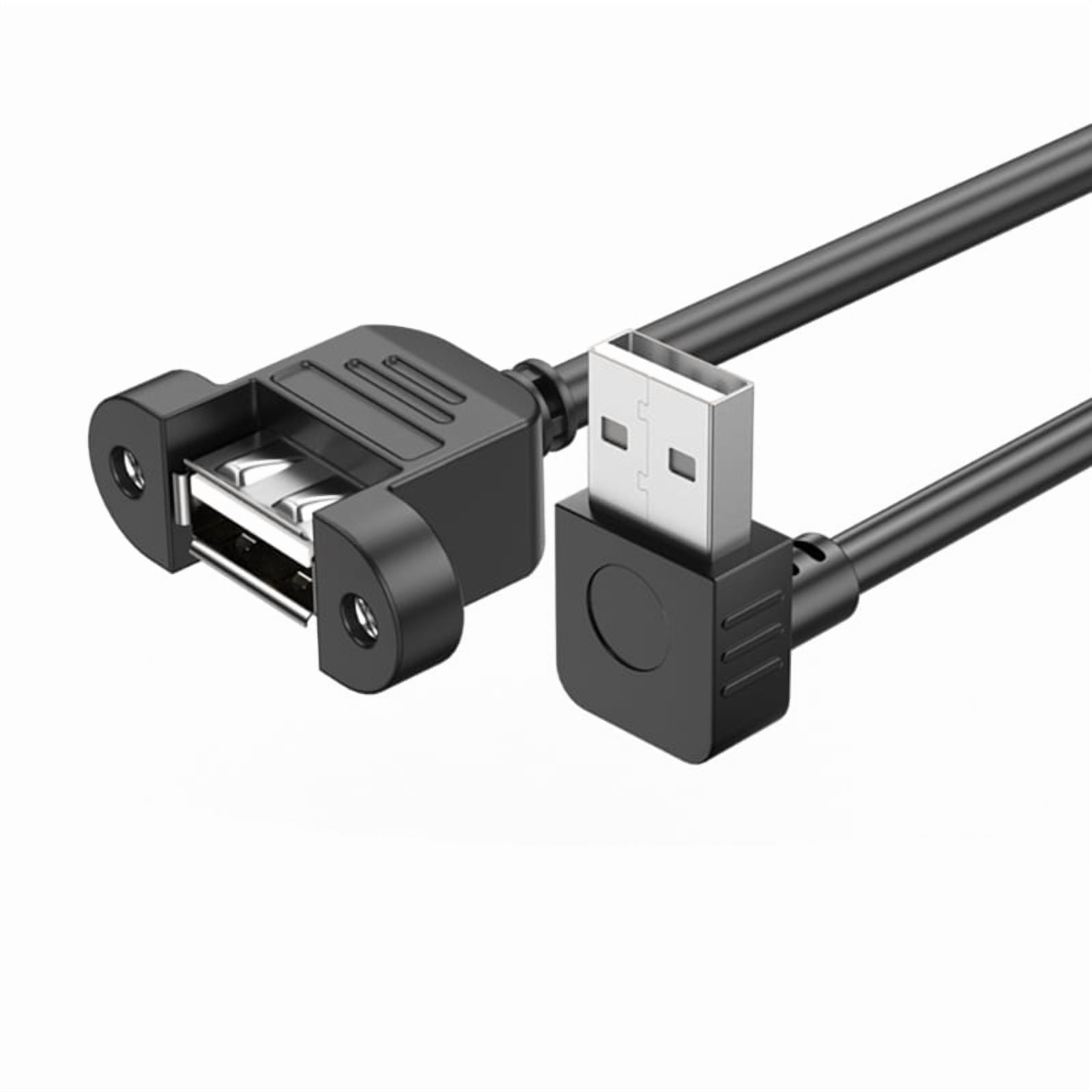 USB 2.0 Extension Cable 90 Degree /Straight Head Male to Female Cord ...