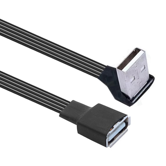 USB 2.0 Extension Cable Cord Male To Female 90 Degree Angled/Straight ...