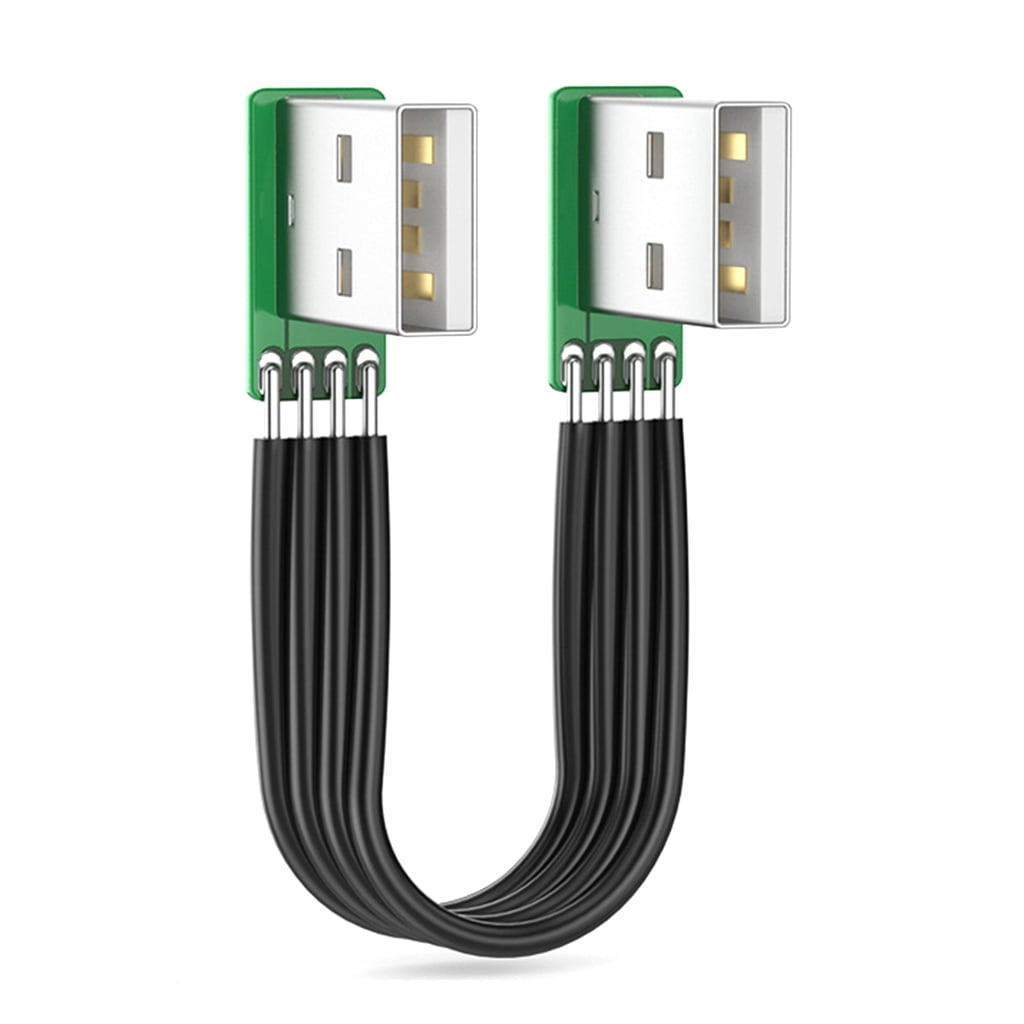 USB 2.0 Extension Cable Male to Male 90 Degree Angle Extenders Cable ...