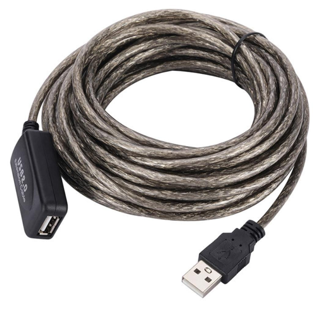 USB 2.0 Extension Cable Signal Amplifier Extender Wire Line Data ...