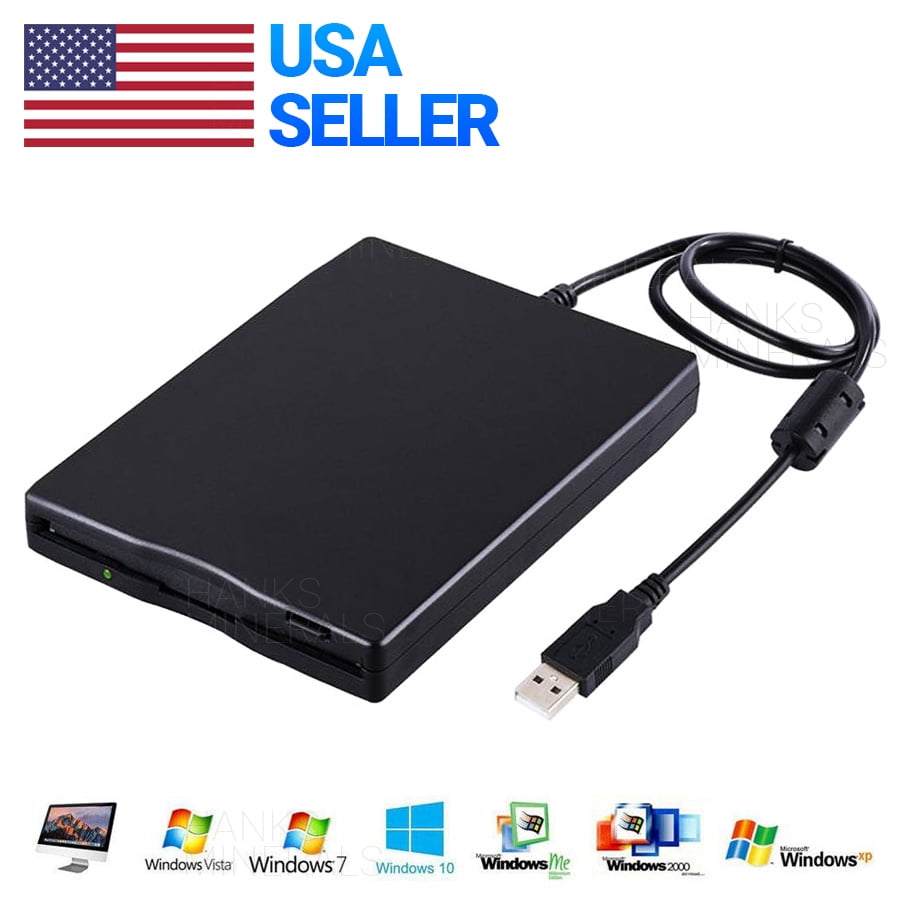 USB 2.0 External Floppy Disk Drive 3.5" 1.44MB For Laptop Windows PC ...