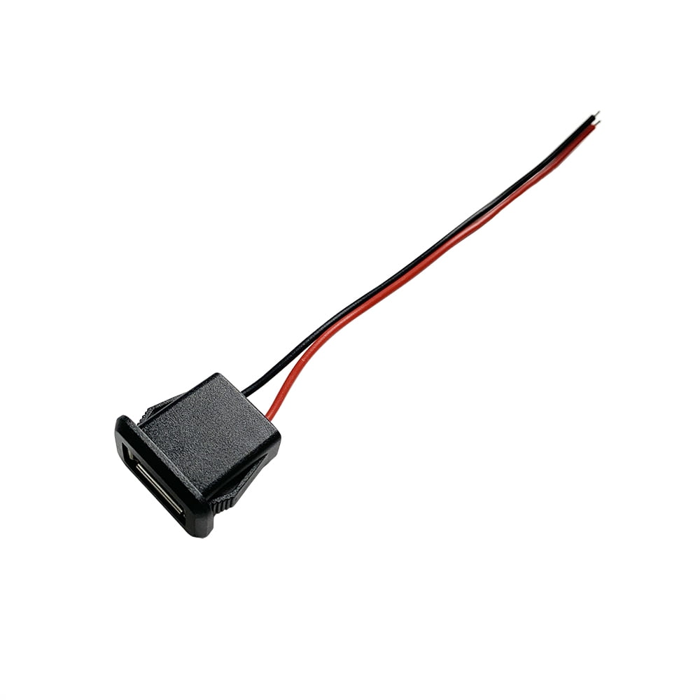 USB 2.0 Female Charging Port Connector with 4 Cables Jack 2-4Pin and ...