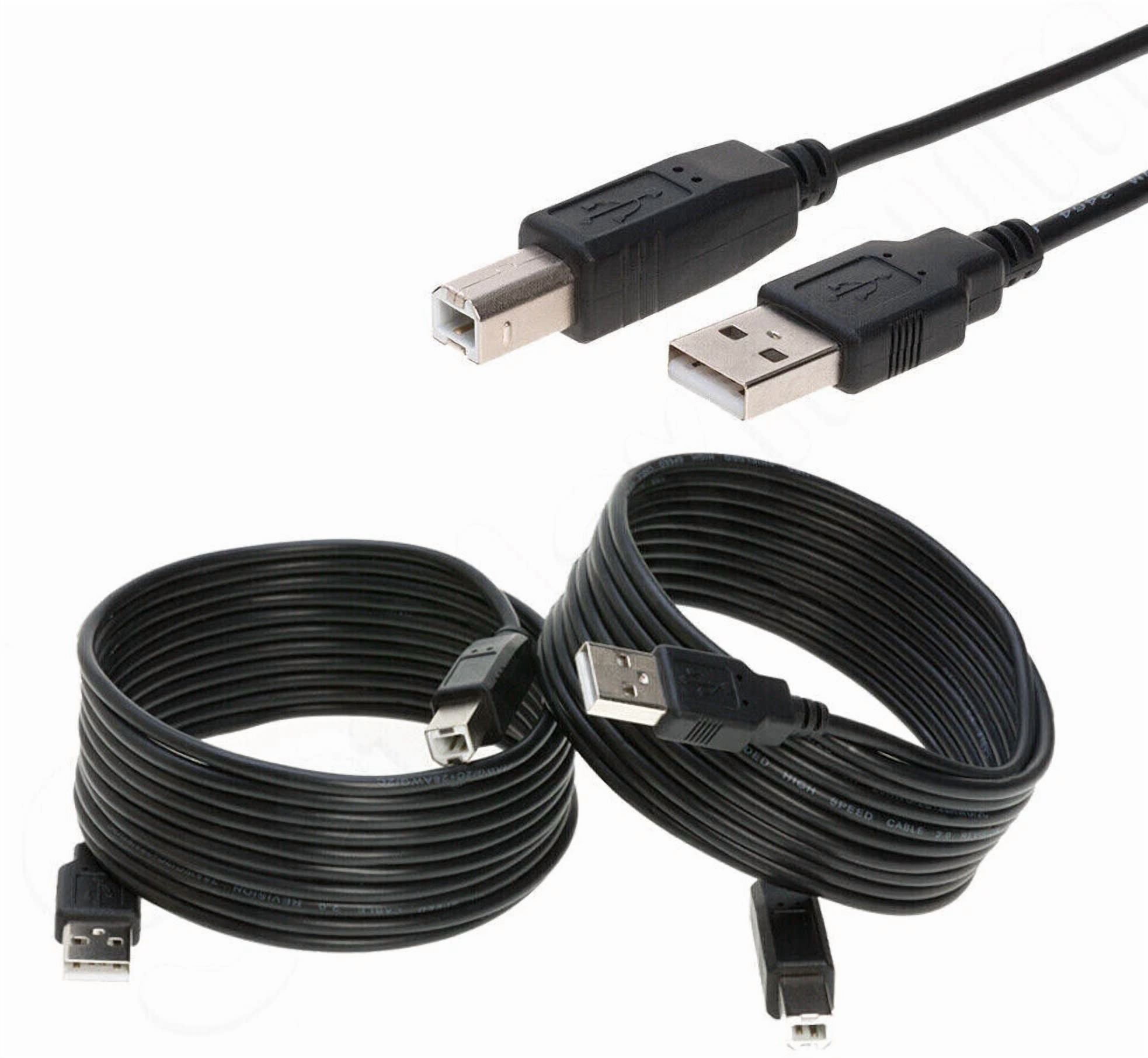USB 2.0 High Speed Cable A Male to B Male Printer Scanner Cord, Data ...