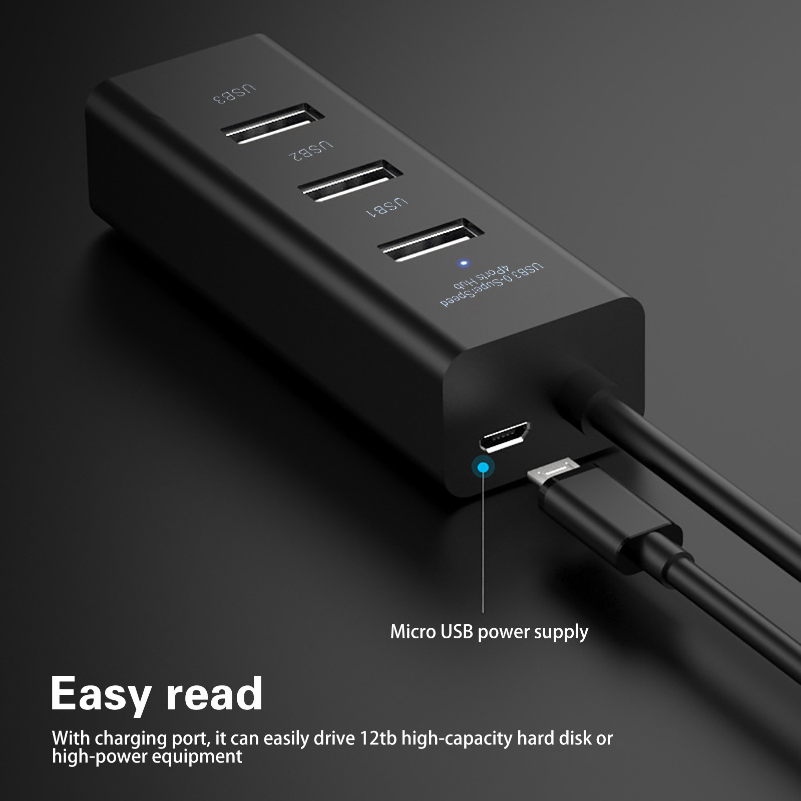 USB 2.0 Hub For Laptop USB Port Expander Fast Data Transfer USB ...