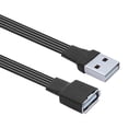 USB 2.0 Male To Female Right Angled/Straight Head Extender Cable Flat ...
