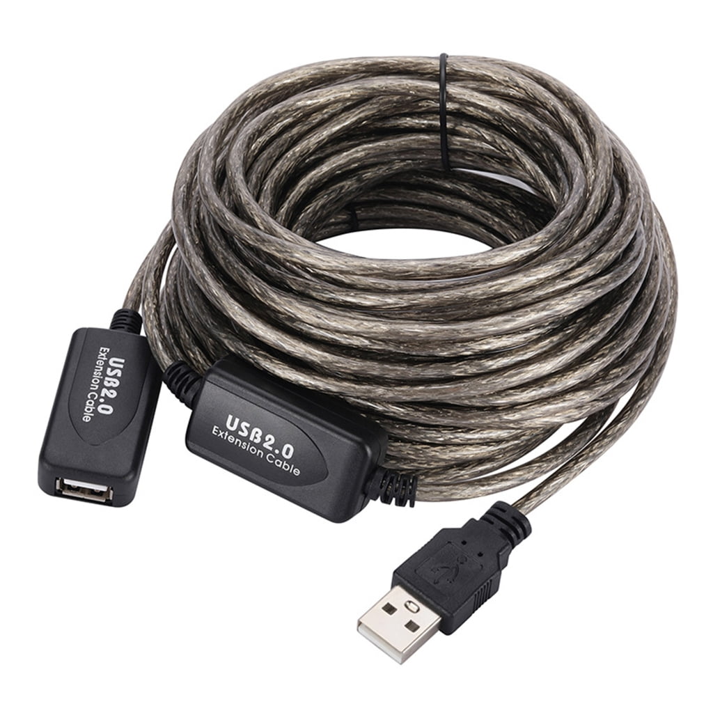 USB 2.0 Male to Female Extension Cable Signal Amplifier Wire Line Fast ...