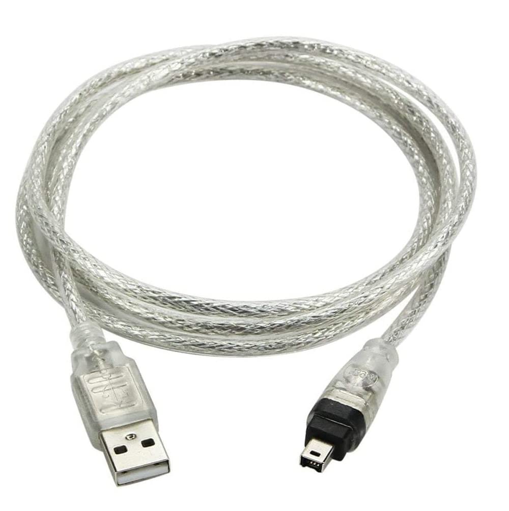 USB 2.0 Male to IEEE 1394 Mini 4Pin Male iLink Firewire DV Adapter Cord ...