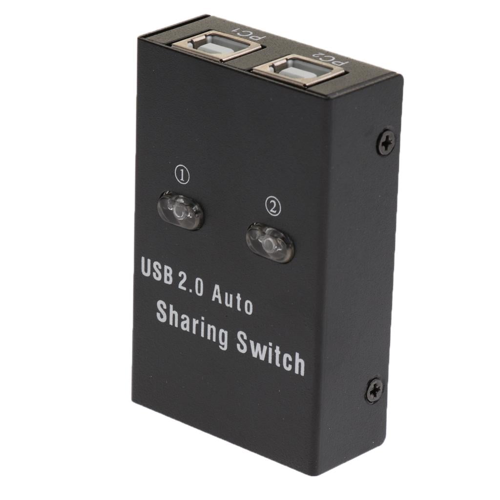 USB 2.0 Manual Sharing Switch 2 Computers Sharing 1 Devices Peripheral ...